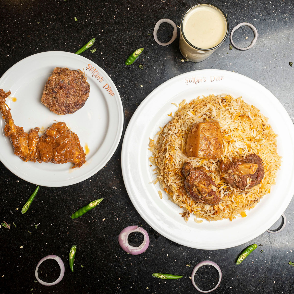 Basmati Kacchi Half with Chicken Roast, Borhani & Jali Kebab | Send Gifts to Bangladesh | Utshob.com