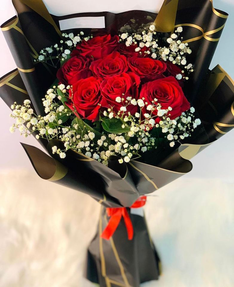 Natural chinese roses bouquet | Send Gifts to Bangladesh | Utshob.com